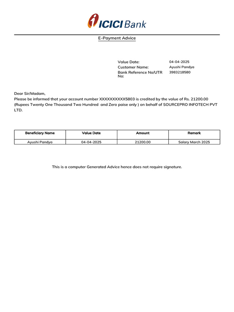 E-Payment Advice 04-APR-2025 | PDF