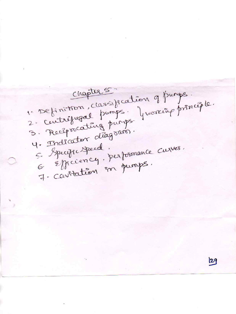Chapter 5 Hydraulic Pumps-Notes | PDF