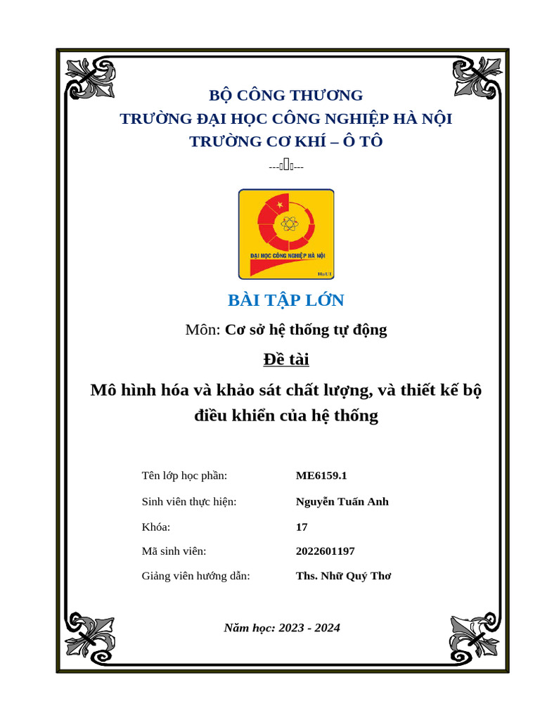 BTL CSHTTĐ Nhóm 2 | PDF