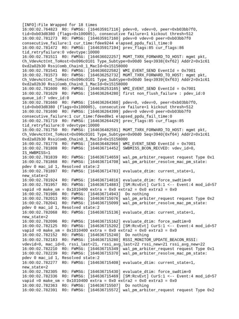 Cnss Fw Logs 001 | PDF