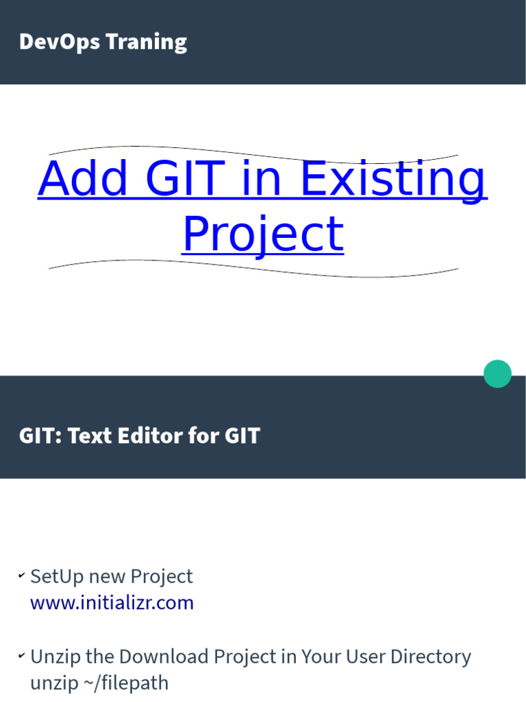 1.1 Add Git in Existing Project | PDF