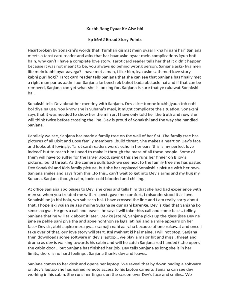 23sepkuchh Rang 56-62 Broad Story Points | PDF