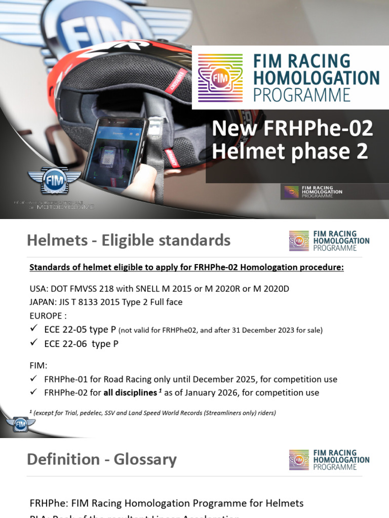 FIM FRHPhe-02 Helmet Standards 2026 | PDF
