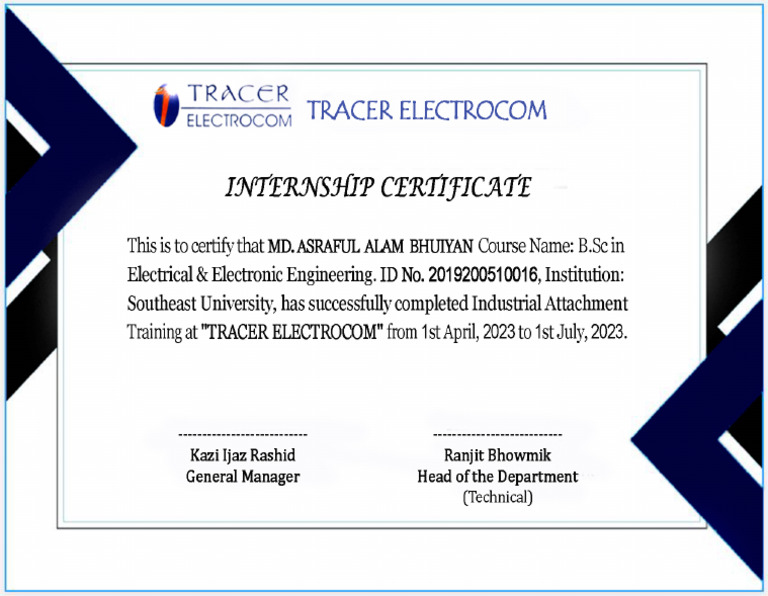 ASHRAFUL Certificate | PDF