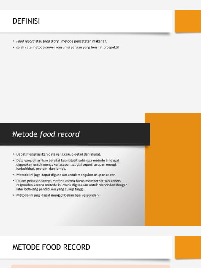 Food Record | PDF