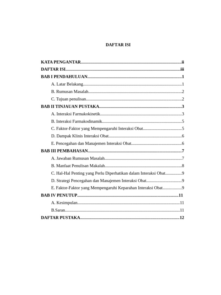 Daftar Isi | PDF