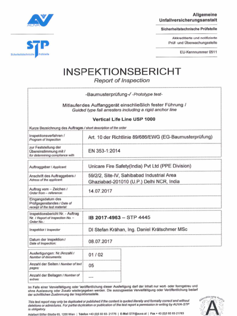 Test Report USP 1000 | PDF