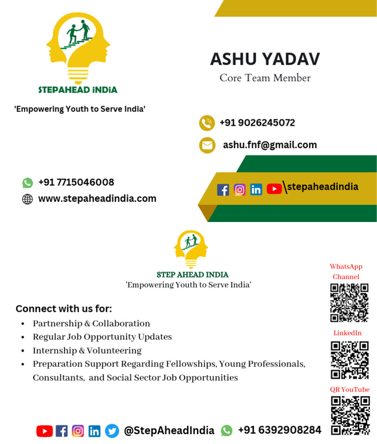 Ashu_Visiting card | PDF