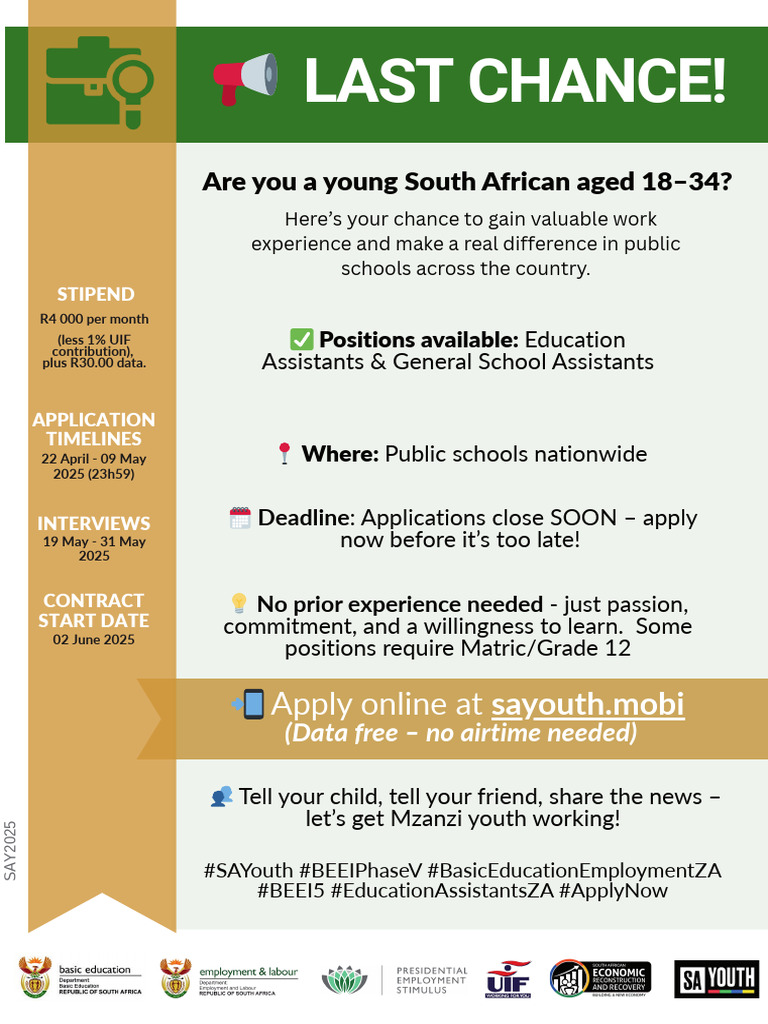 PYEI 2025: Education Assistant Positions | PDF