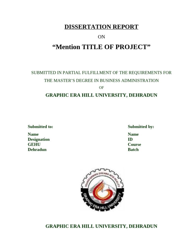 Title Page Format | PDF
