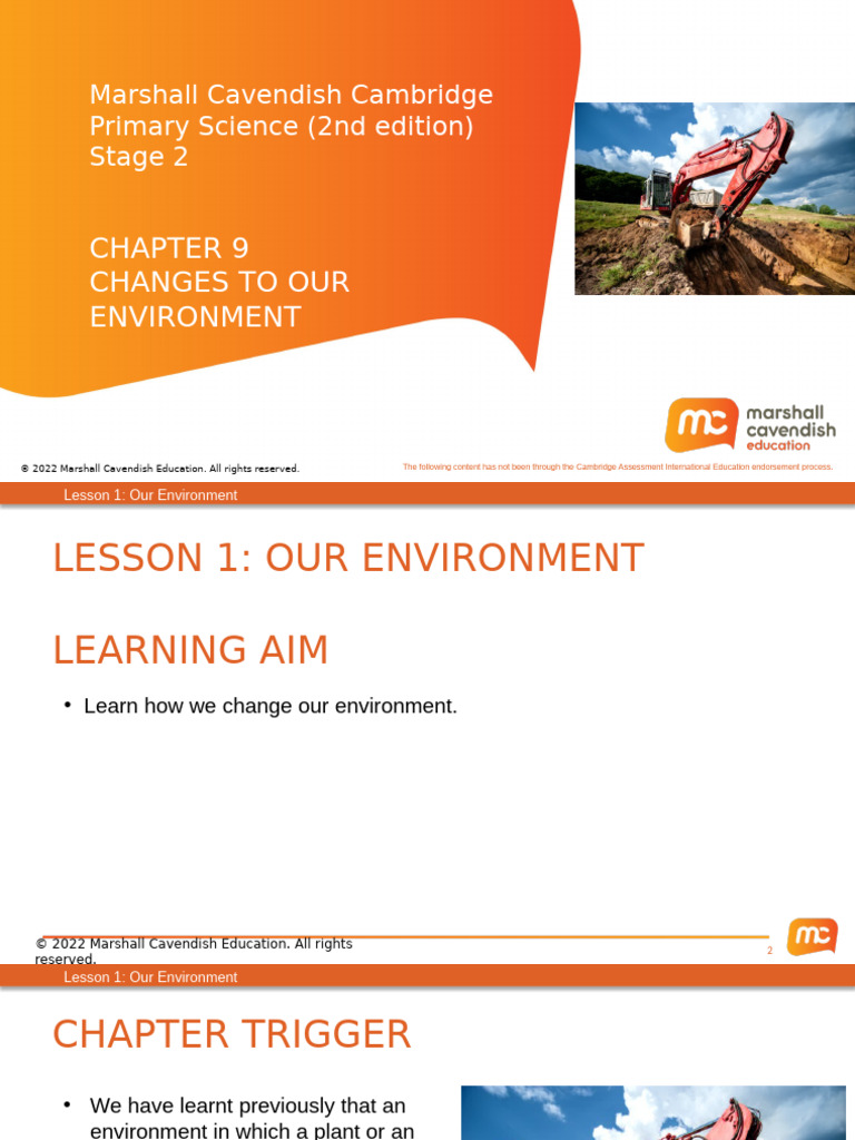 MCE Cambridge Primary Science 2E Stage2 PPT C09 | PDF | Natural Environment | Ecology