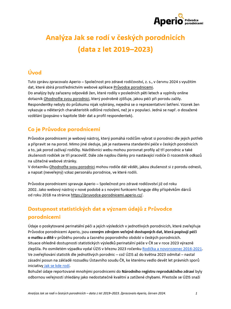 Pruvodce-porodnicemi_analyza-dat-2024 | PDF
