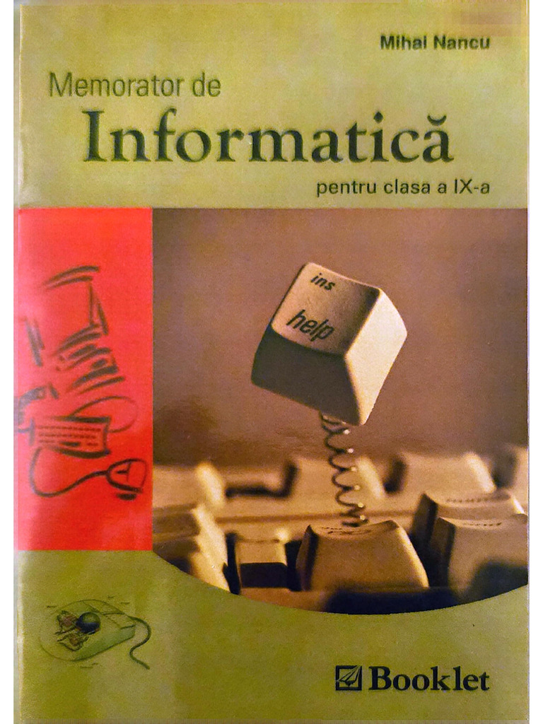 Mihai Nancu - Memorator Informatica Clasa IX | PDF