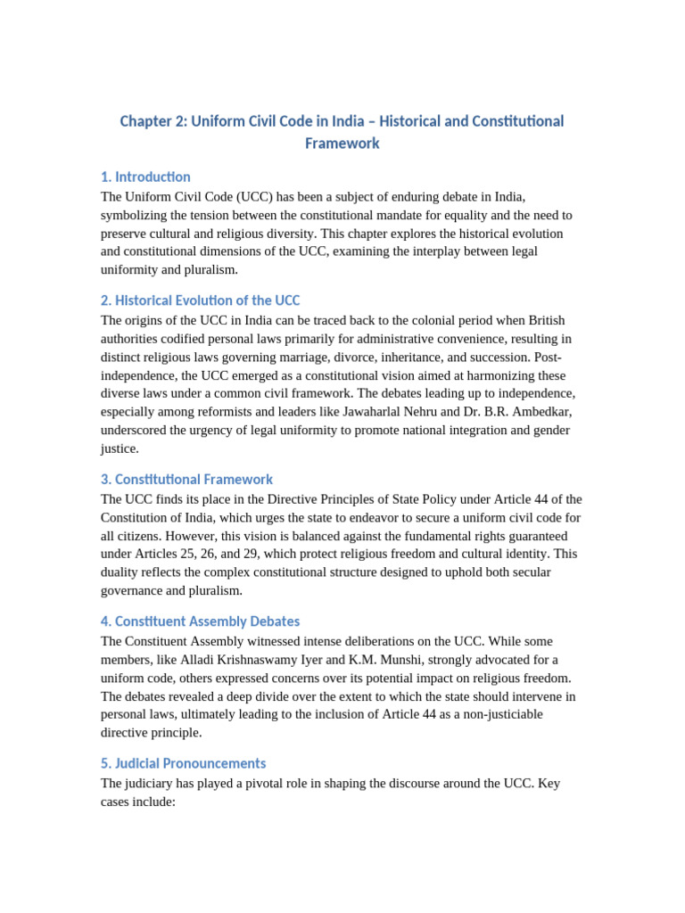 Dissertation Chapter 2 UCC Historical Constitutional Framework | PDF ...
