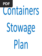 Container Stowage Bay-Row-Tier System | PDF | Watercraft | Water Transport
