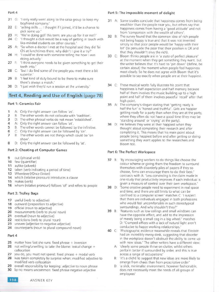 Cae Practice Tests Plus 2 With Key Full - Compress 198 209 | PDF