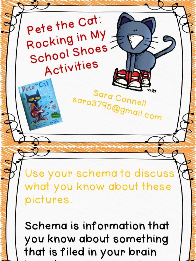 Pete The Cat Rocking My School Shoes Freebie | PDF