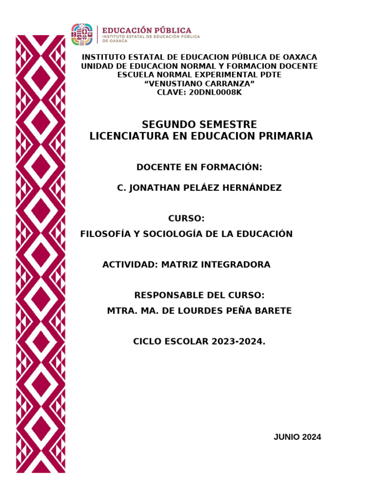 Filosofia Matriz Integradora | PDF | Ejército Zapatista de Liberación ...