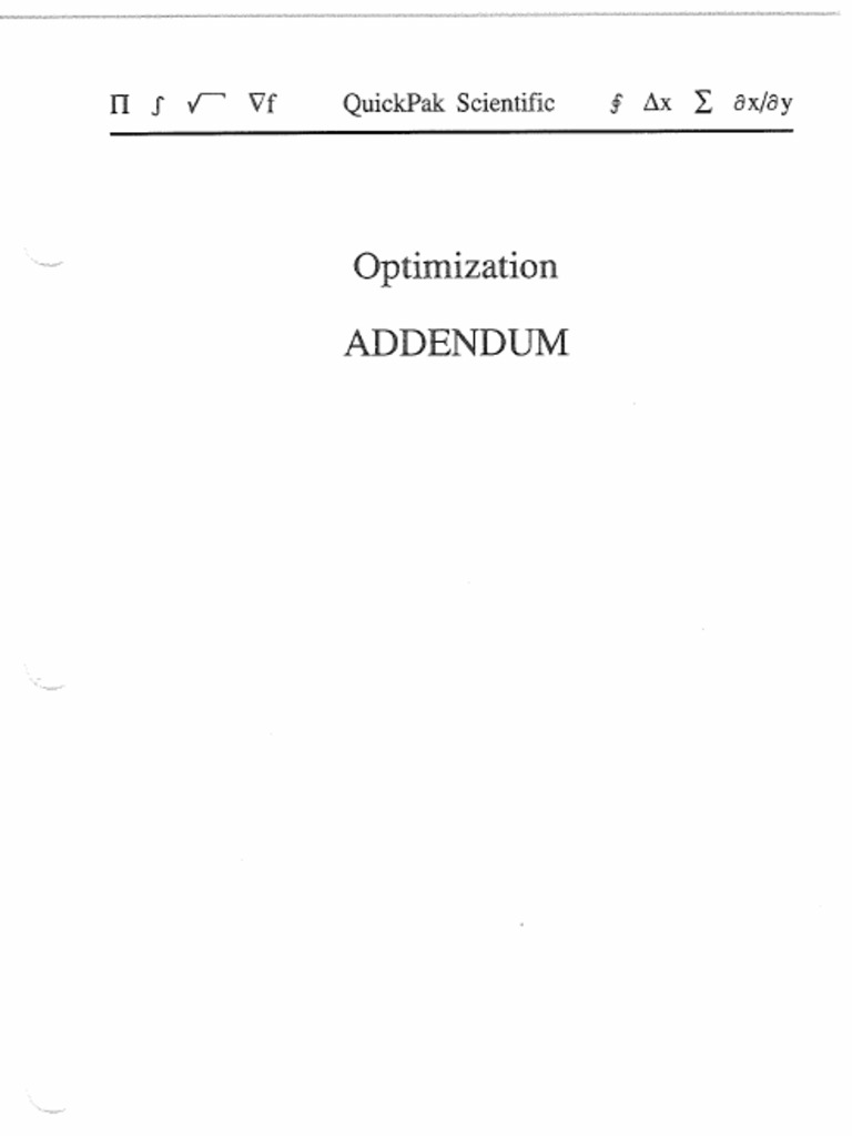 QuickPak Scientific - Addendum | PDF