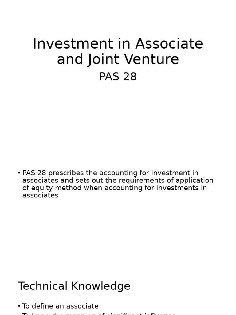 Lesson 10 - Investment in Associate | PDF | Investing | Fair Value