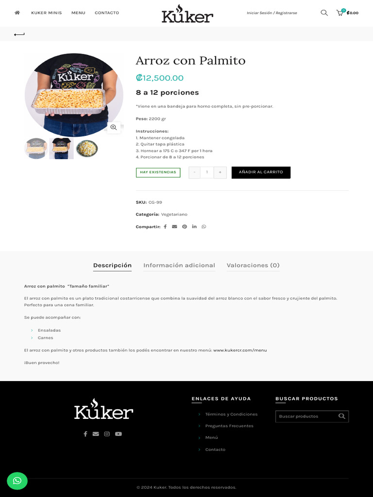 Arroz Con Palmito - Kuker - Comida Preparada A Domicilio - Meal Prep ...