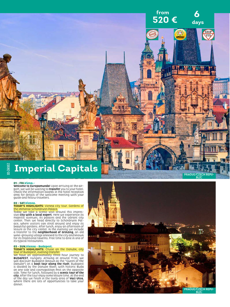 Europamundo-6D5N-Imperial-Capitals | PDF | Budapest | Prague