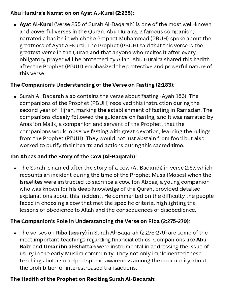 Abu Huraira's Narration | PDF | Muhammad | Hadith