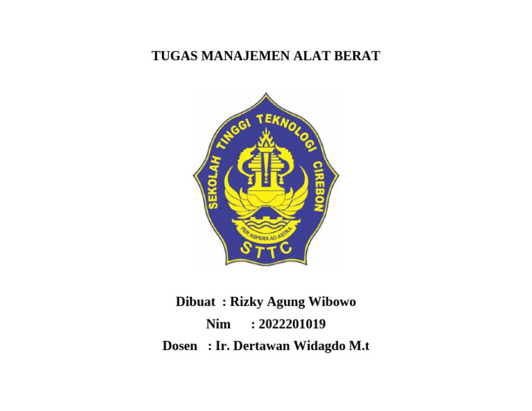 Tugas Manajemen Alat Berat | PDF