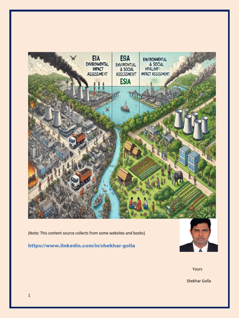 EIA vs ESIA: Key Differences Explained | PDF | Environmental Impact ...