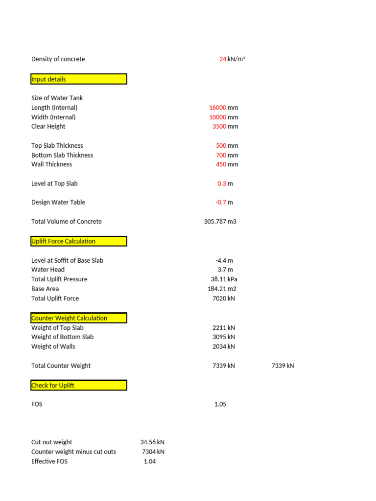 Flotation Check | PDF