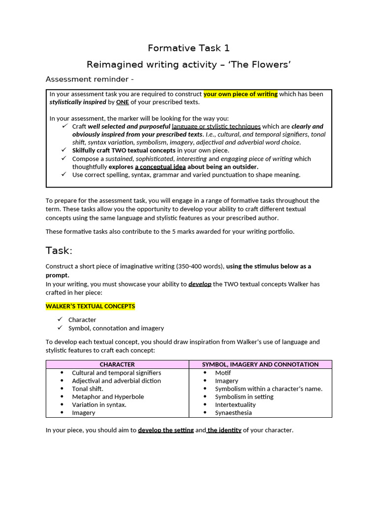 The Flowers reimagined task with planning scaffold | PDF | Human Communication | Cognition
