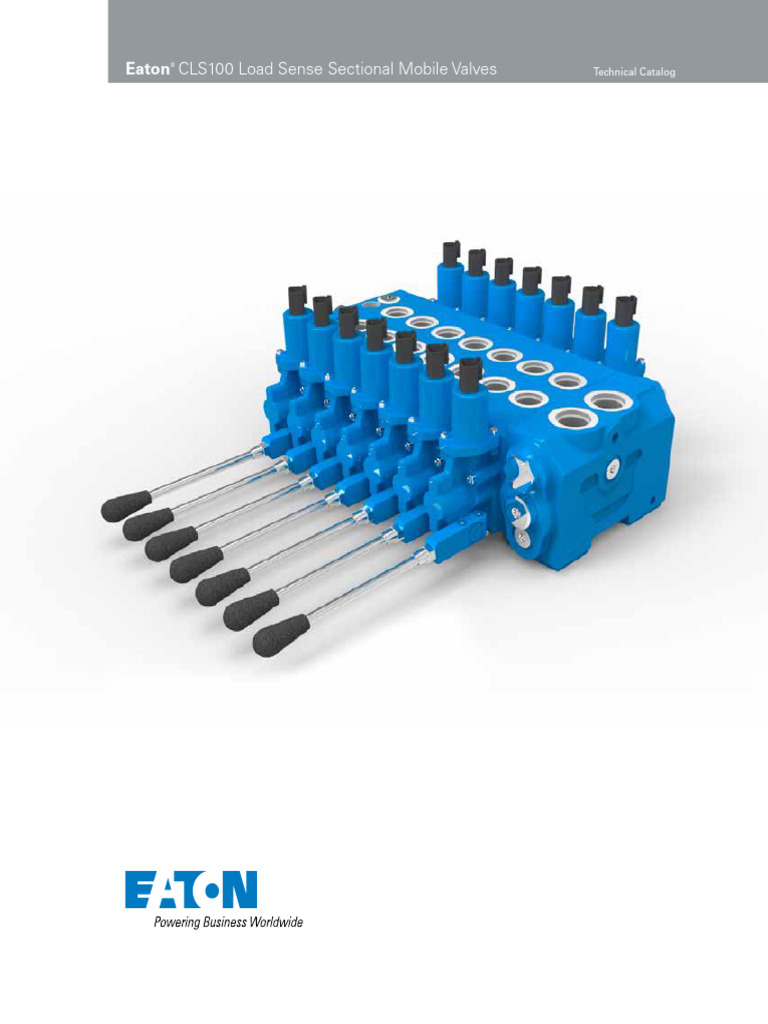 CLS100 Load Sense Sectional Mobile Valves | PDF | Actuator | Valve