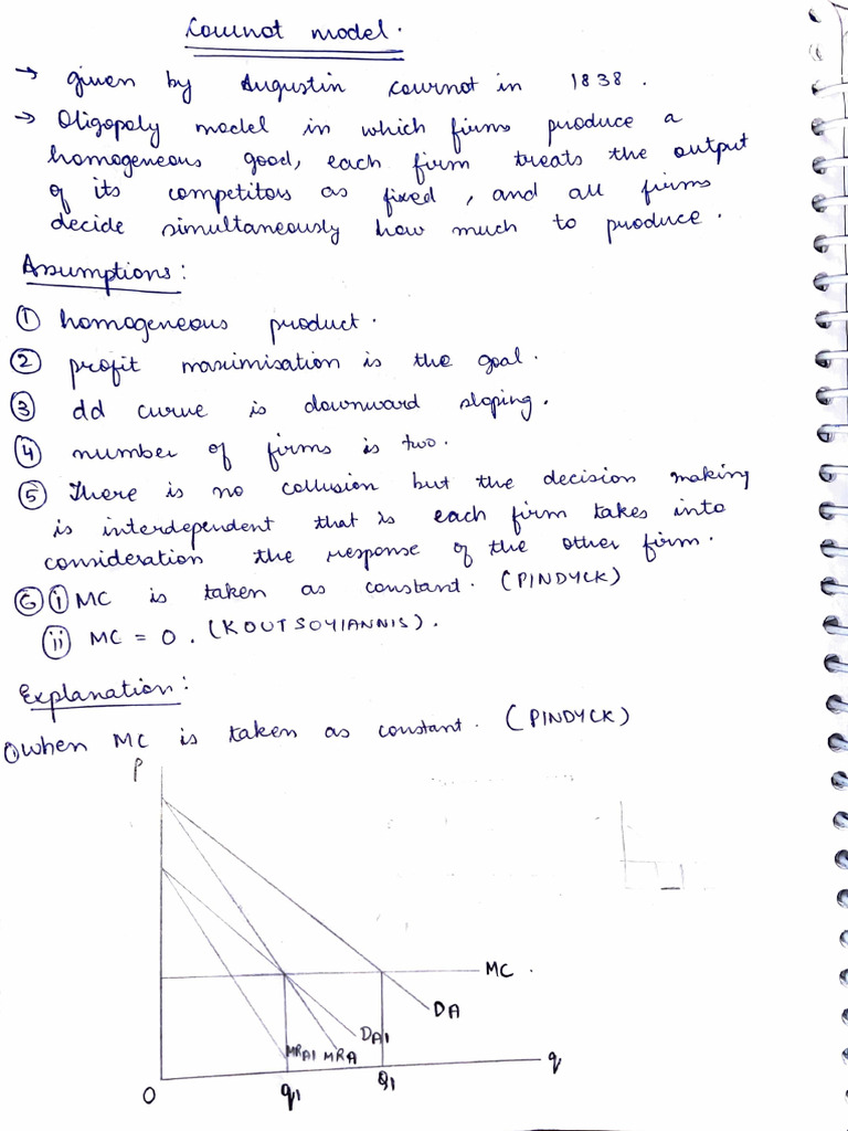 Cournot Model Pdf