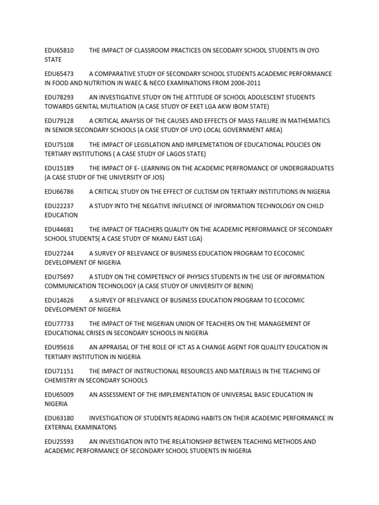 Projects Proposals Ed | PDF | Teachers | Schools