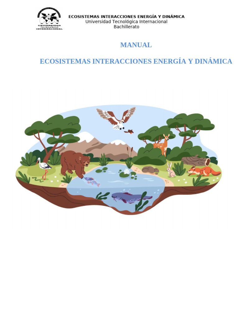 Ecosistemas Interacciones, Energía y Dinámica | PDF | Biología Celular ...