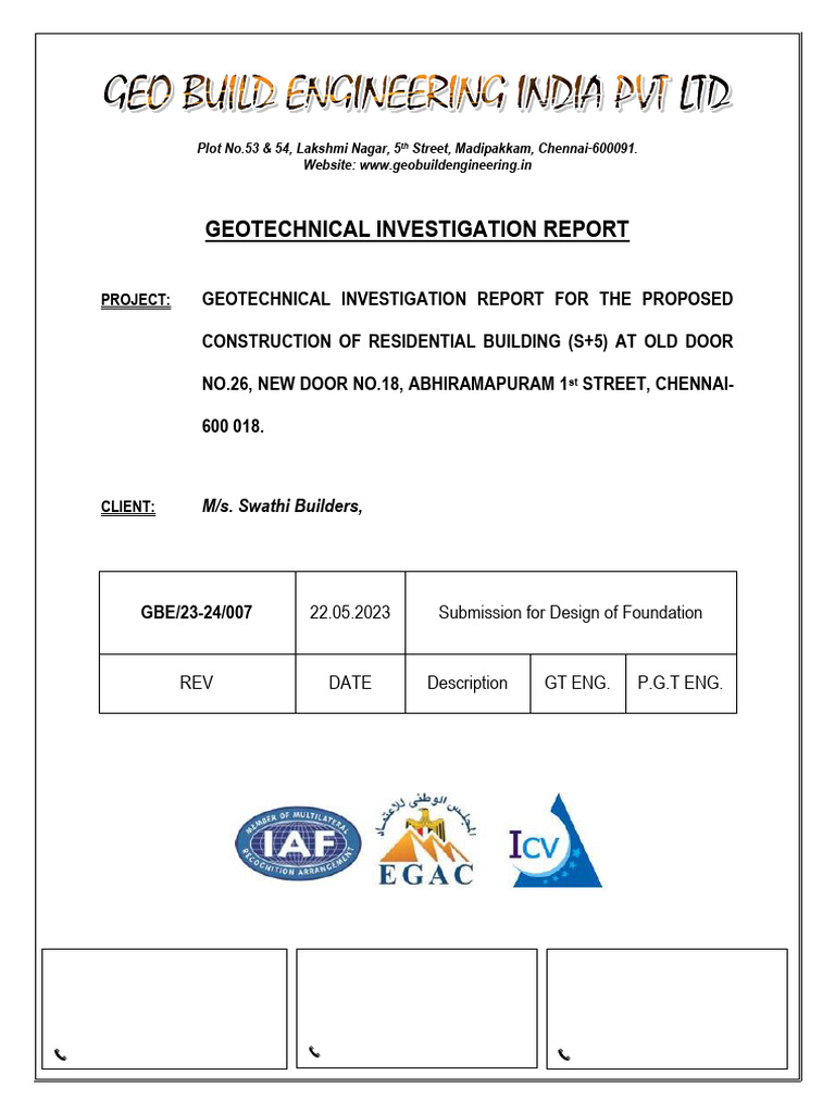Pile Load Test for Chennai Foundation | PDF | Deep Foundation ...