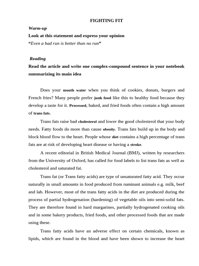 Understanding Trans Fats and Health Risks | PDF | Fat | Trans Fat