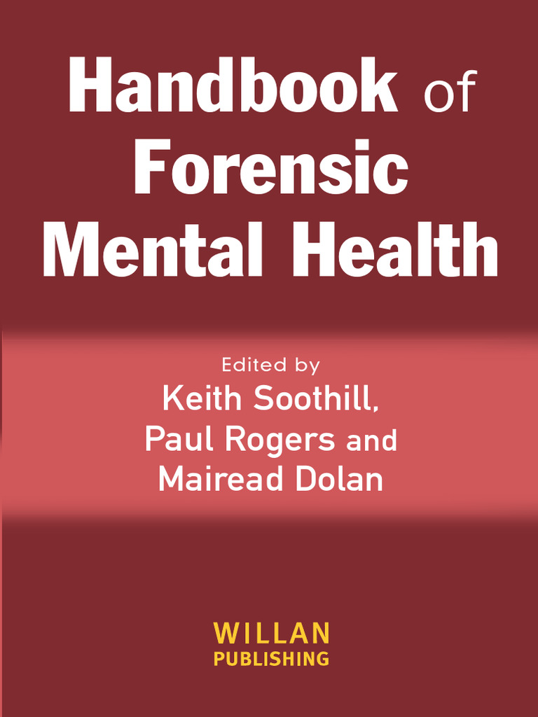 Handbook of Forensic Mental Health ( PDFDrive ) | PDF | Forensic ...
