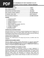 Kanisa 2025 Mpango Kazi | PDF