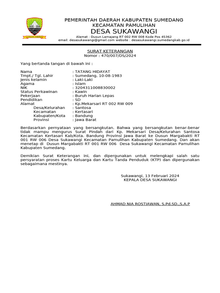 SUKET PENGANGKATAN SURPIN | PDF