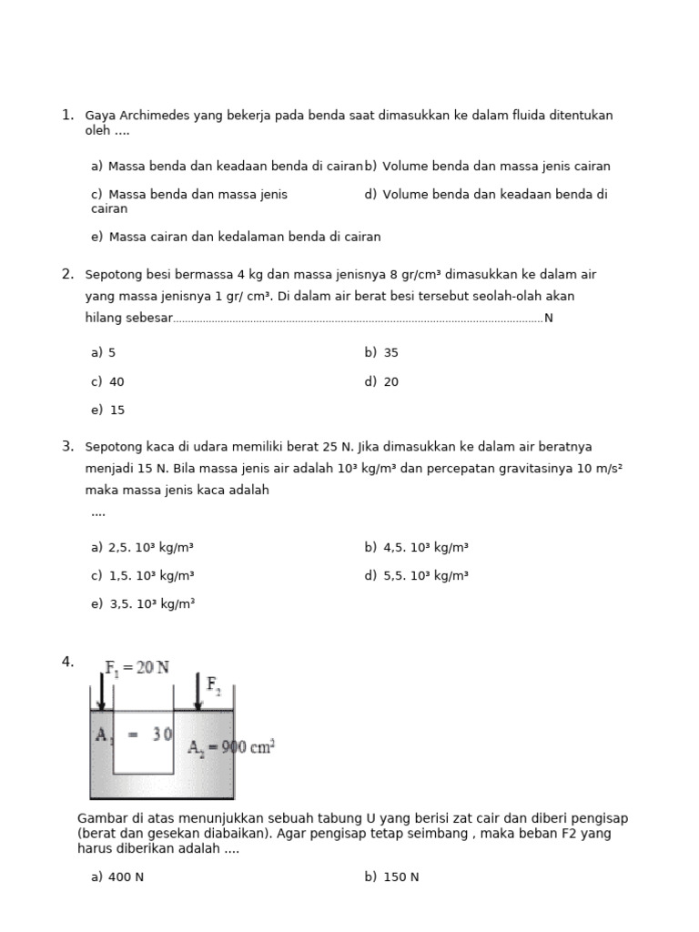 Soal Fisika Kelas Xi A Dan B | PDF