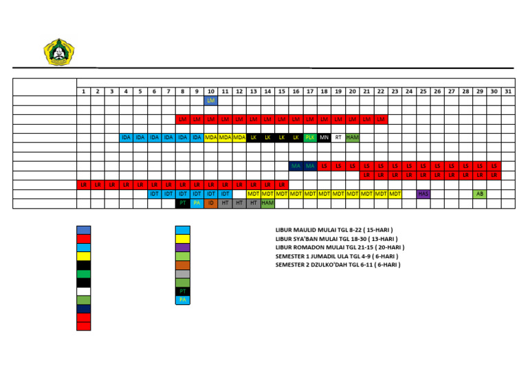 Kalender Akademik Pondok 2024 | PDF