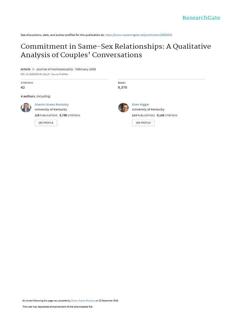 Rostosky Riggle Dudley Wright | PDF | Intimate Relationships | Social ...