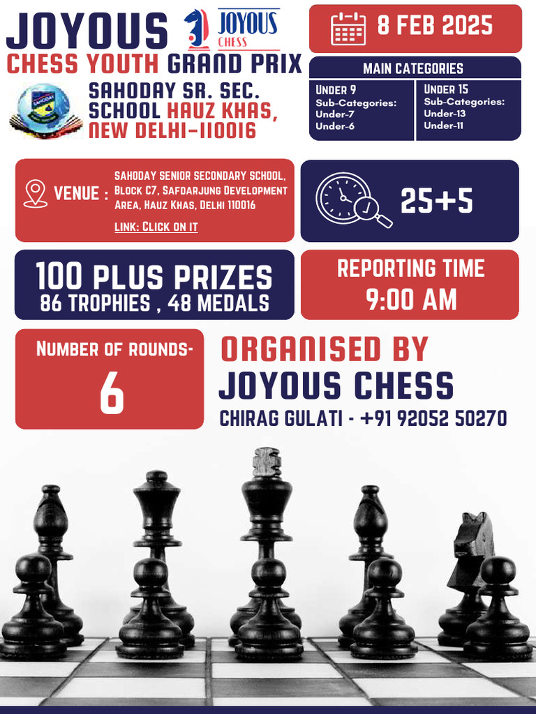 Joyous Chess Youth Grand Prix Under - 9, Under - 15. | PDF | Abstract ...