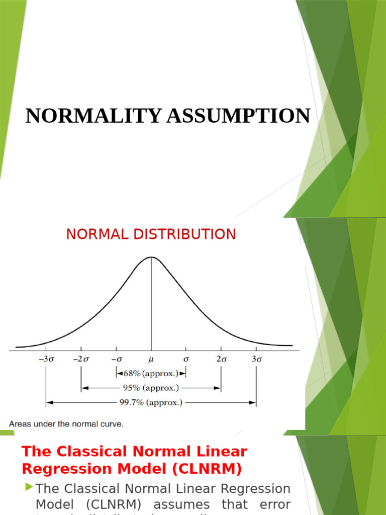 Normality Assumption | PDF