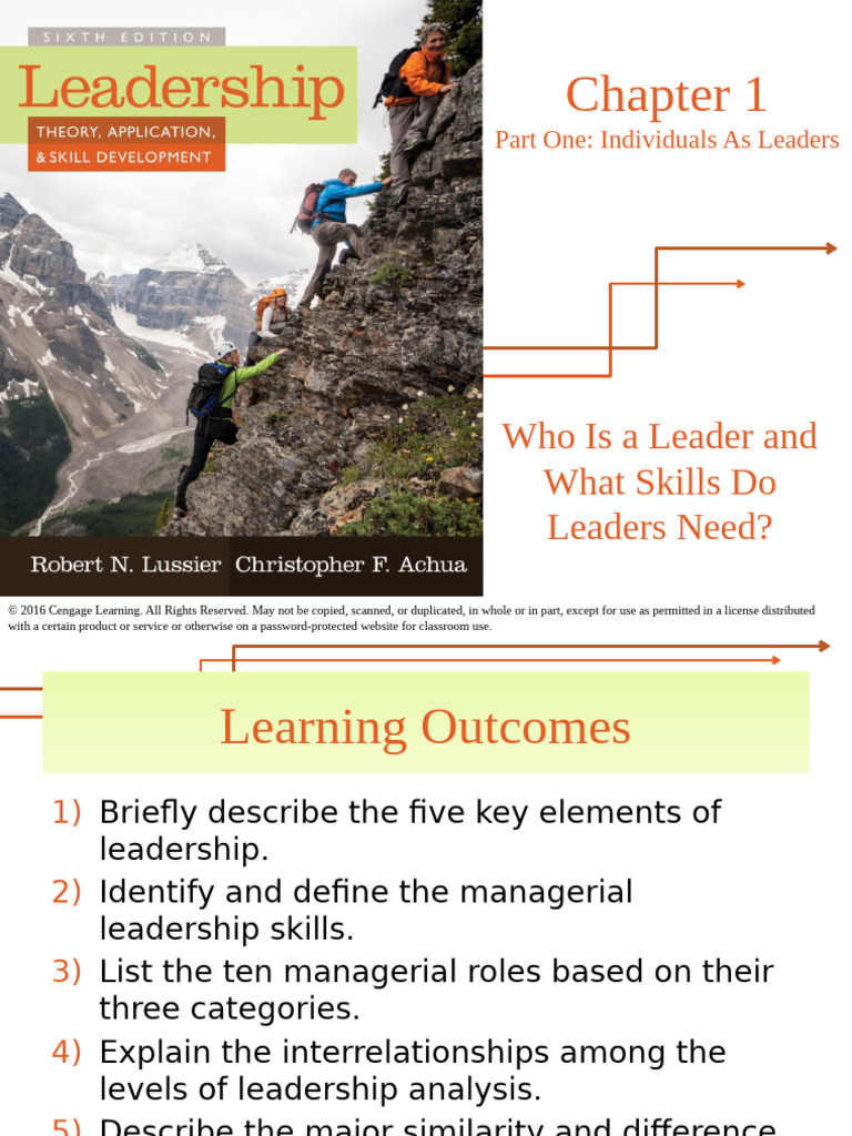نسخة Updated Lussier - Leadership6e - SPPT - Ch01 | PDF | Leadership ...