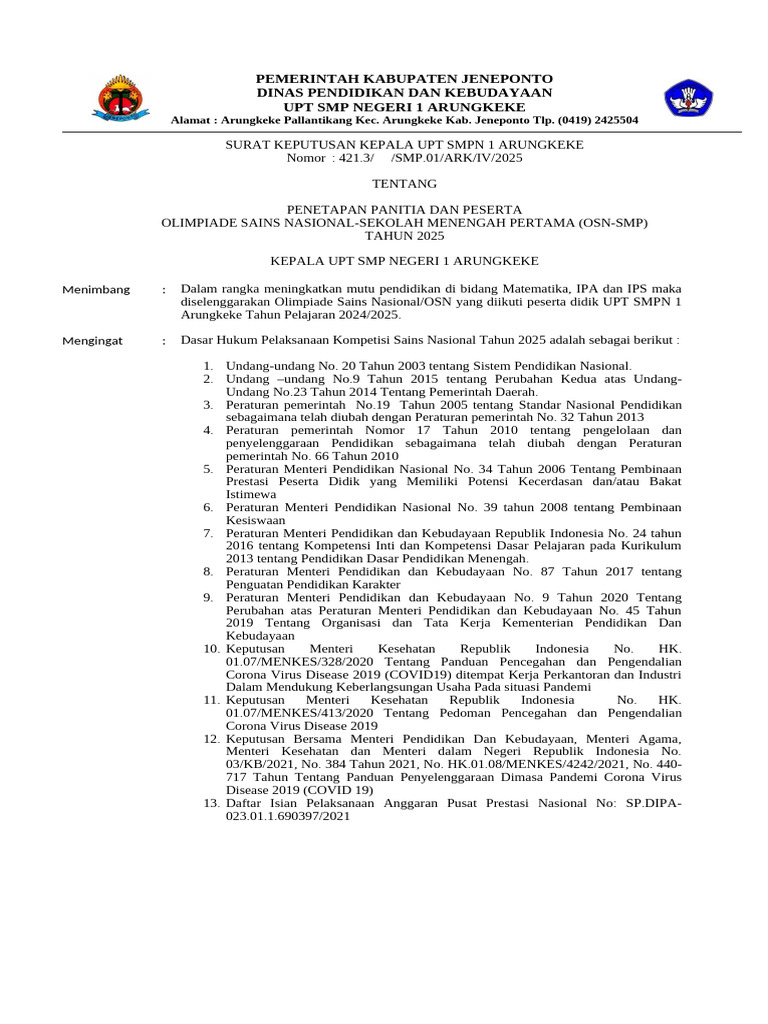 SK Panitia Osn | PDF