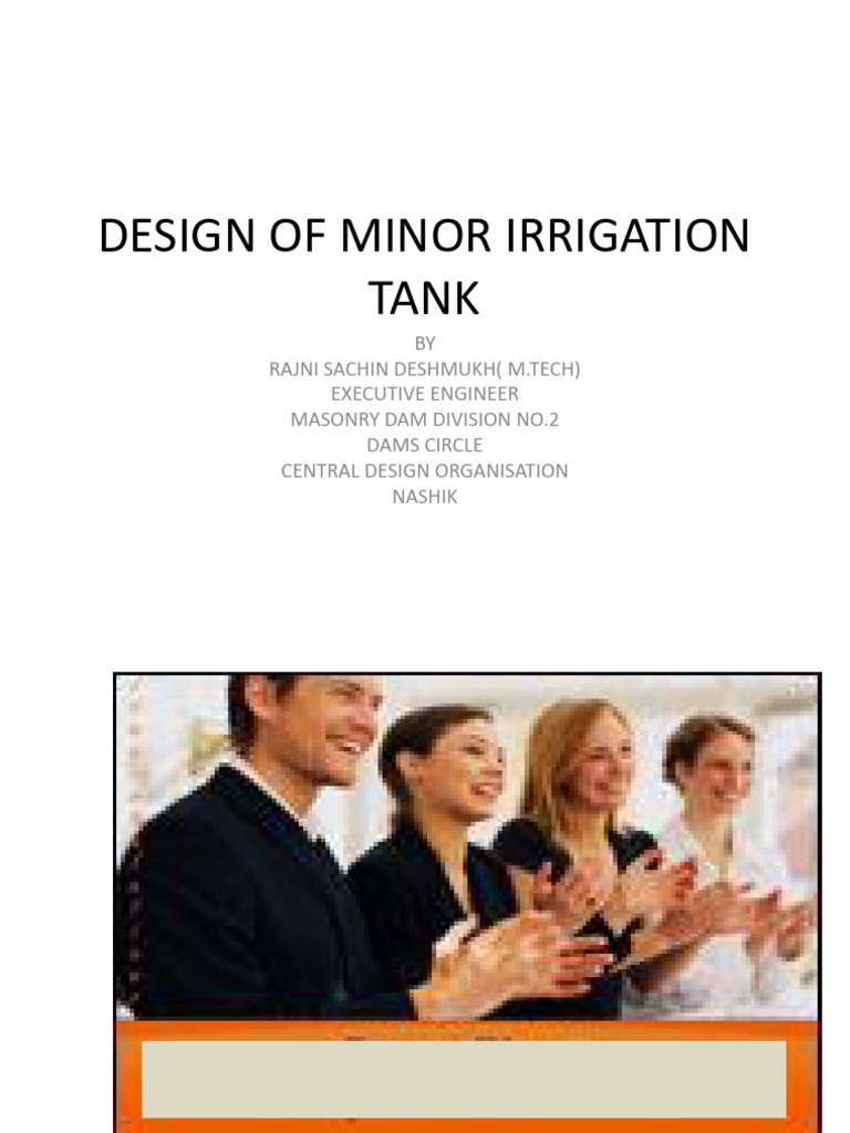 Design of Minor Irrigation Tank | PDF | Dam | Concrete