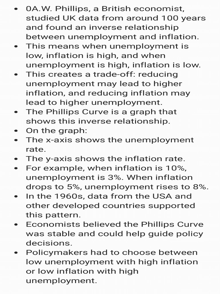 Philips Curve | PDF