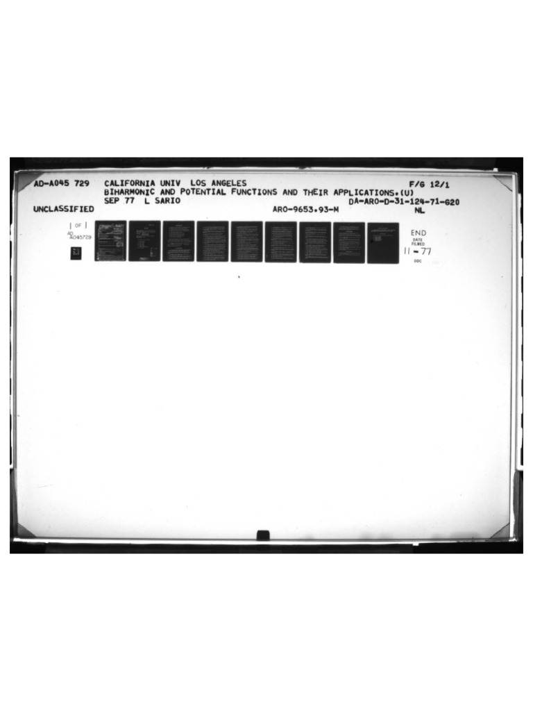 Biharmonic and Potential Functions - Ref List | PDF | Manifold ...